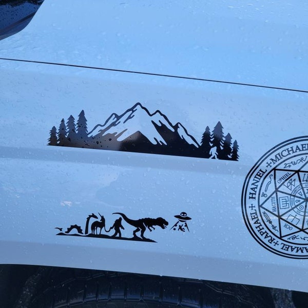 Sasquatch Bigfoot Family Vinyl Decal, Die Cut Sticker, Car Window ...