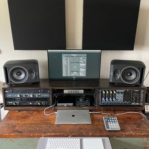 Desktop Studio Rack Double-bay in Cedar 4U, 6U, 8U, 12U - Etsy