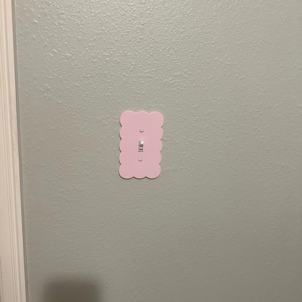 Pastel Pink Cloud Light Switch Cover Single Rocker Custom Design ...