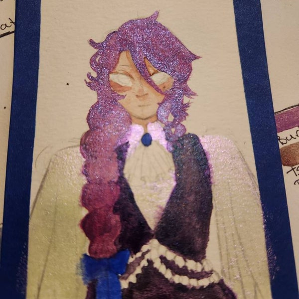 Mythic / Paint Drop Card / Handmade Watercolor Paint - Etsy