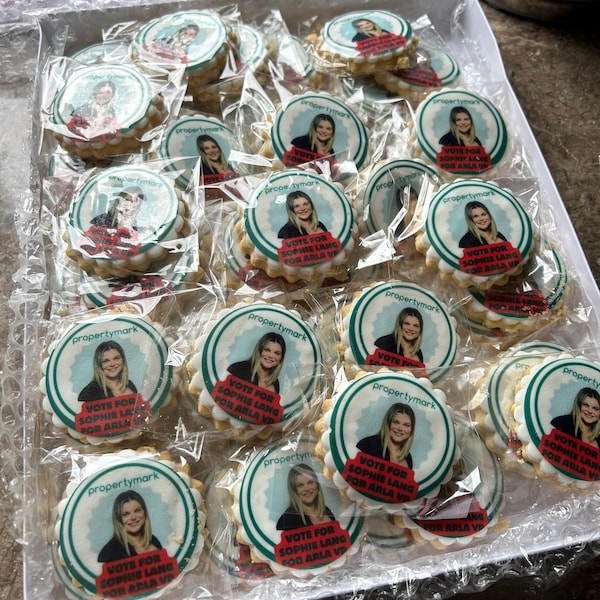 Personalised Branded Corporate Business Logo Photo Image Biscuits ...
