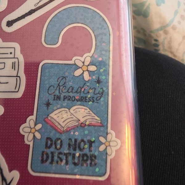 Book Sticker | Do Not Disturb Reading in Progress Sticker | Kindle ...