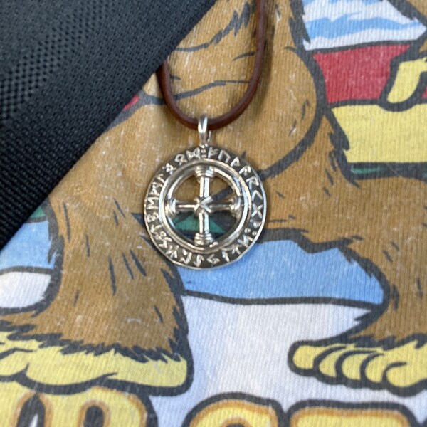 Norse / Viking Solar Cross With Furhtark Ring 5160S - Etsy