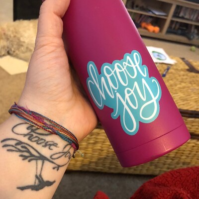 Choose Joy Sticker Die Cut Sticker Water Bottle Sticker - Etsy