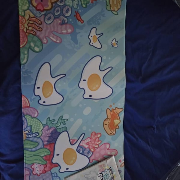 Manta Egg Desk Mat Mousepad Gaming Set up Computer Desk Water-resistant ...