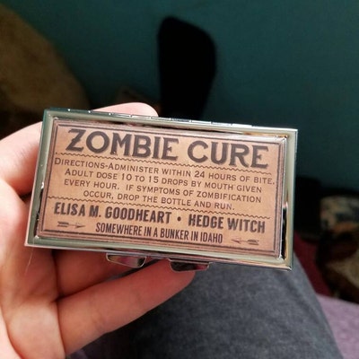Zombie Pill Case, 7 Day Pill Box, Pill Case, Pill Box, 7 Sections, Pill ...