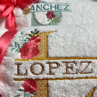 Letter I Split Flower Beautiful Monogram Machine Embroidery - Etsy