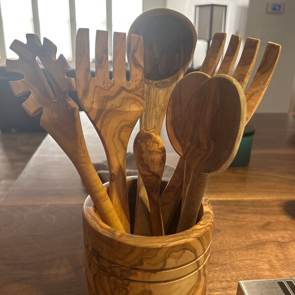 Olive Wood Tasting Spoon - Etsy