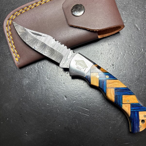 Handmade Damascus Cheese Knife Set of 5 Pcs With Olivewood Handle ...