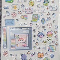 100 Mini Deco Sticker Collection Webcore Stickers Journal Diary ...