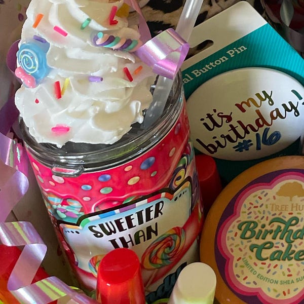 Sweeter Than Candy With Pink Icing Drip Sublimated Tumbler With Optional 3D Whipped Cream and ...