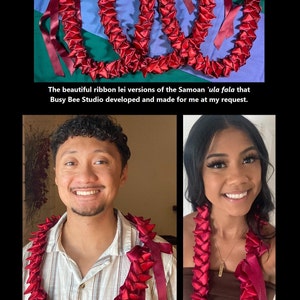 Samoan Ula Fala Inspired Ribbon Lei - Etsy
