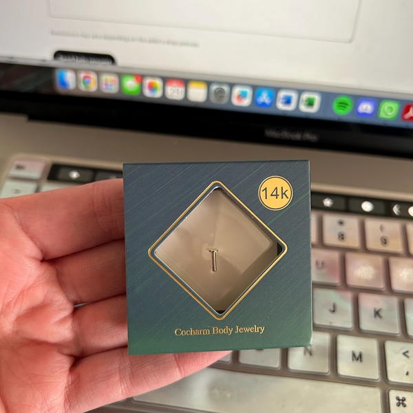 16g Planet Threadless Push-in Labret, 14k Solid Gold Celestial Helix ...