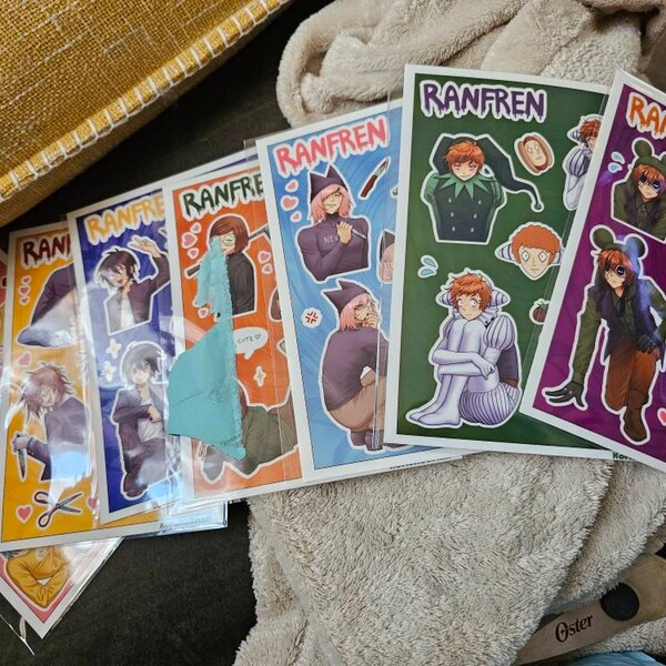 Ranfren Stickers Chibi Laminated Stickers - Etsy