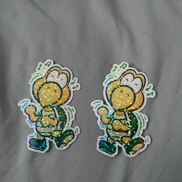 Koopa Troopa Dancing Meme Sticker | Super Mario Video Game Inspired ...