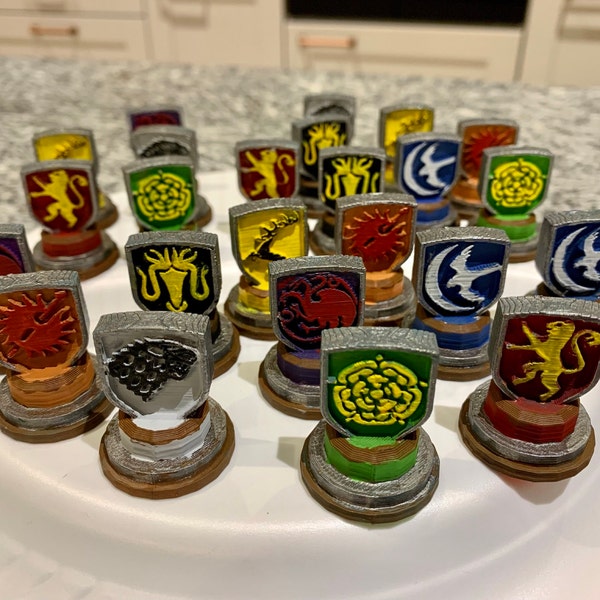 3D Deluxe Risk Got Token Set Compatible With Most Medieval Board Games ...