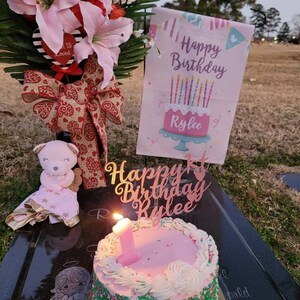 Personalized Cake Topper Custom Happy Birthday Cake Decoration | Etsy