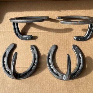 Rustic Horseshoe Boot & Shoe Rack the Heritage Forge - Etsy
