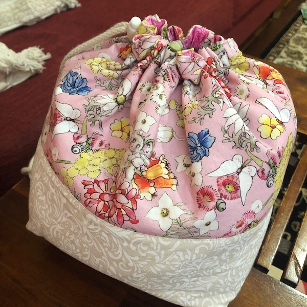 PATTERN, Drawstring Bag, Knitting Bag, PDF Sewing Pattern, Project Bag ...