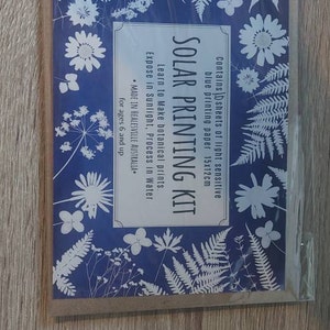 DIY Solar Printing Kit , Craft Kit , Cyanotype , Kit , Solar Printing ...