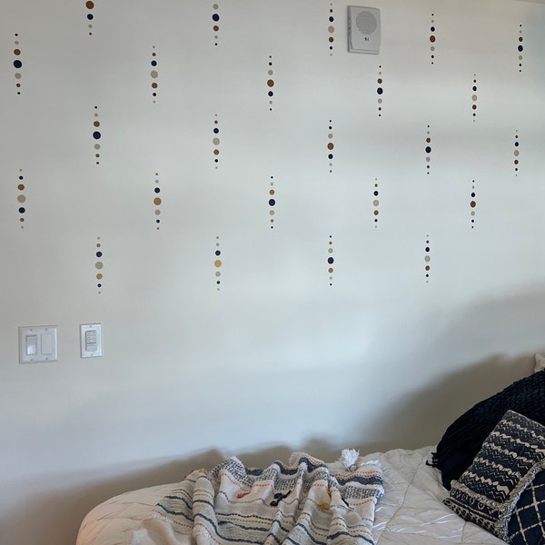 Boho Dot Wall Decals - Removable Wall Stickers, Minimalist Geometric ...