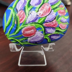 Rose Garden Painted Rock-hand Painted Rose Rock-rock Art-stone Art ...