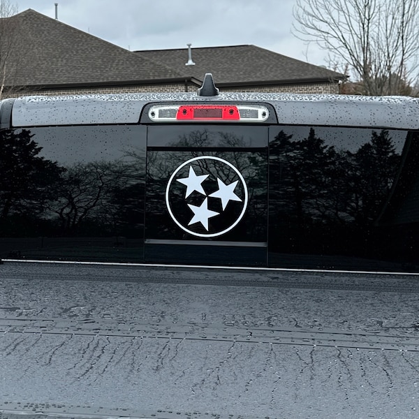 Tennessee State Tri Star Vinyl Decal - Car/truck/window Sticker TN ...