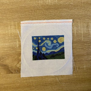 The Starry Night Mini Cross Stitch Pattern PDF, Small Mini Art ...