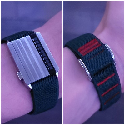 Multicolor Nylon Fabric Smart Watch Band Sport Fitness Quick on Loop ...