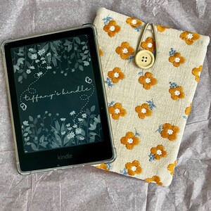 Linen Roses Book Sleeve, Embroidery Book Cover, Linen Flower Book Pouch ...