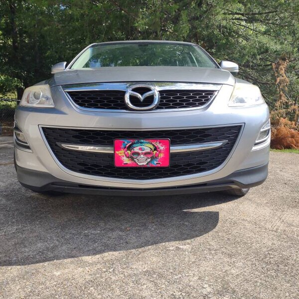 Western USA Flag Mom License Plate,cowhide Camo USA Mom License Plate ...