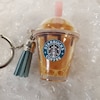 Mini Coffee Keychain //inspired Drink Keychain// Pink Drink Key Chain ...
