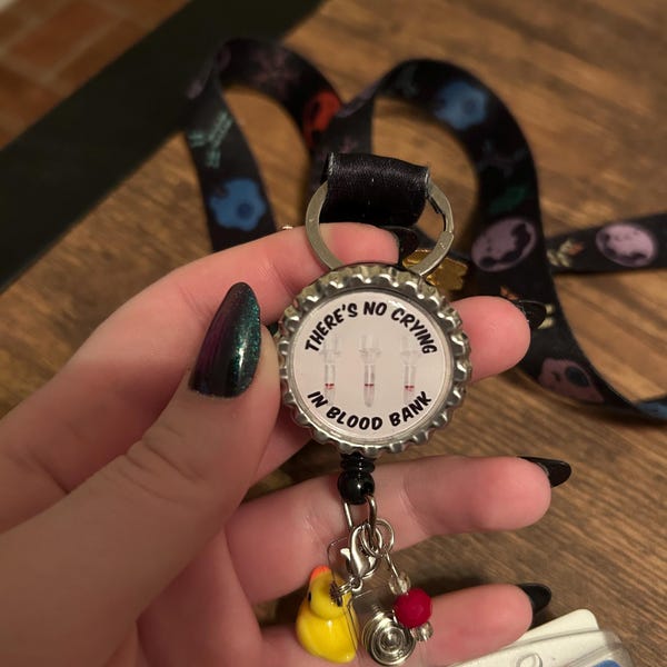 Laboratory Panic Value Wisdom Spoken Retractable Badge Reel Lab Week ...