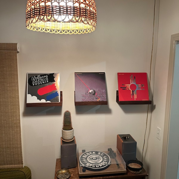 Floating Record Shelf - Vinyl Floating Shelf - Vinyl Storage Shelf ...