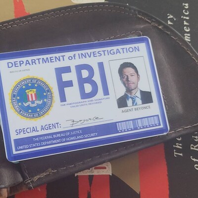 Supernatural FBI Badge john Bonham AKA Dean - Etsy