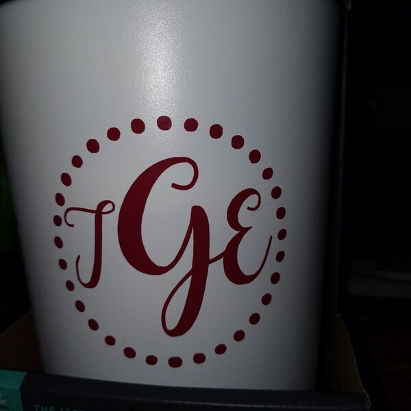 Monogram Decal••monogram Sticker••vinyl Monogram Decal••personalized ...
