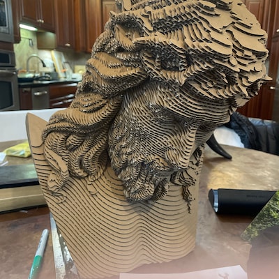 Medusa Bas Relief DIY Cardboard Culpture, DIY Papercraft, 3D Paper ...