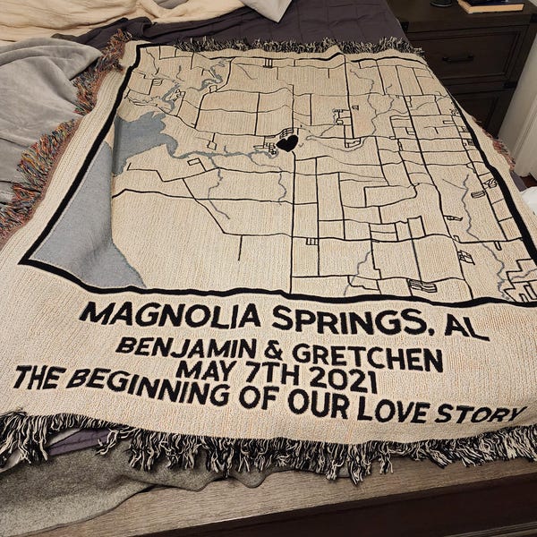 Personalized Black and White Trending Throw Blanket | Custom Woven ...
