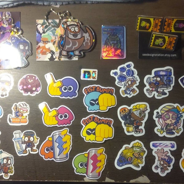 MYSTERY Keychain + 10 Stickers! - Etsy