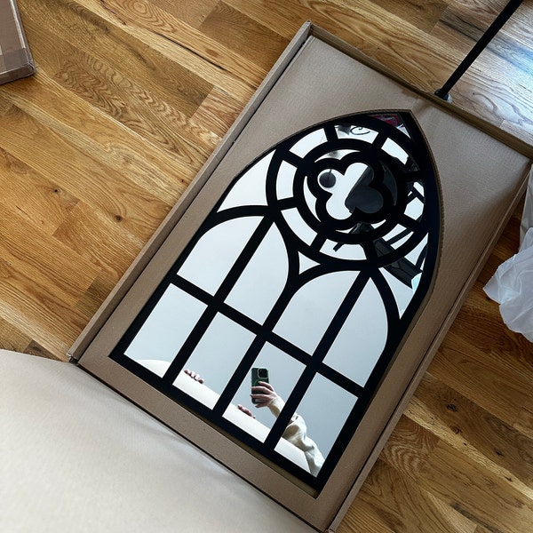 Gothic Medieval Mirrors Arches, Cathedral Style Arch, Gotic Room Wall ...