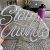 Custom Neon Sign Stay A While Neon Sign Neon Wedding Custom Sign Neon ...