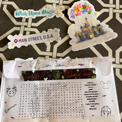 Main Street USA Destination Drop Pin Transparent Sticker/ Mickey Disney ...