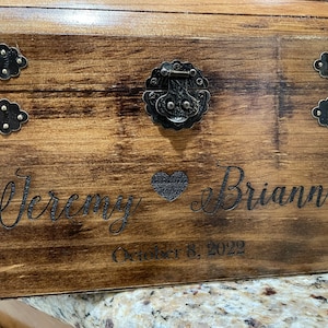 Rustic Card Box Wood Card Box Country Wedding Decor Burlap - Etsy