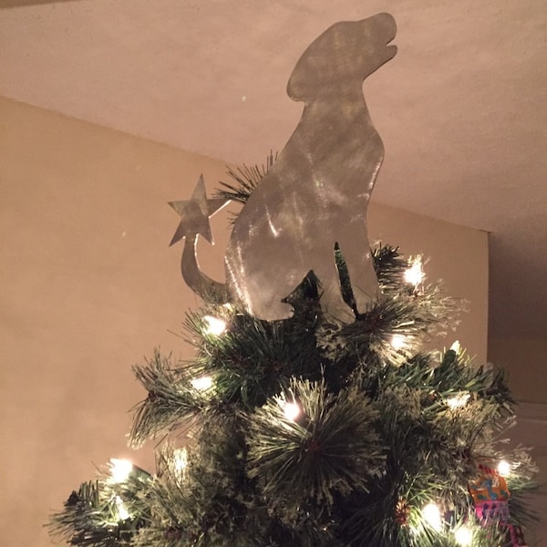 Labrador Retriever, Dog Tree Topper, Holiday Decoration, Aluminum ...