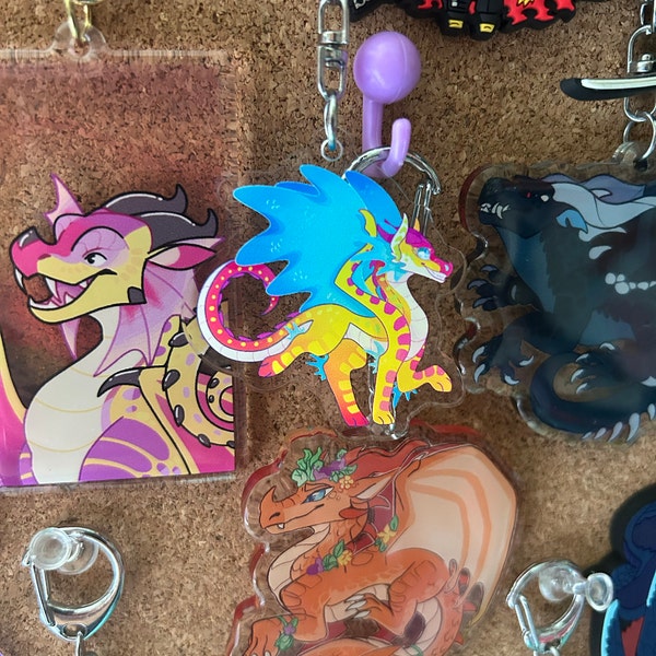 Jade Winglet Keychains (2-2.5inch Acrylic Charms, Wings of Fire) - Etsy