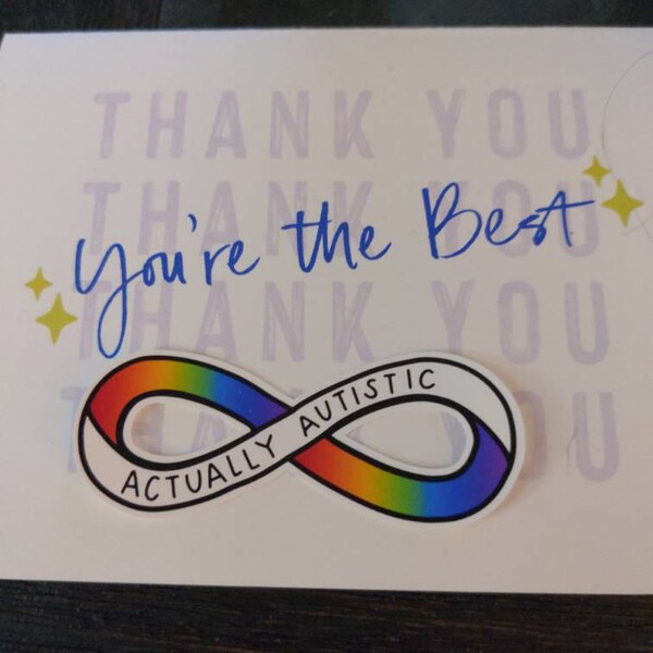Actually Autistic Sticker, Neurodiversity Sticker, Autism Sticker ...