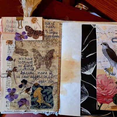 Altered Book Ephemera Holder, Junk Journal Storage, Fauxlodex, Guest ...