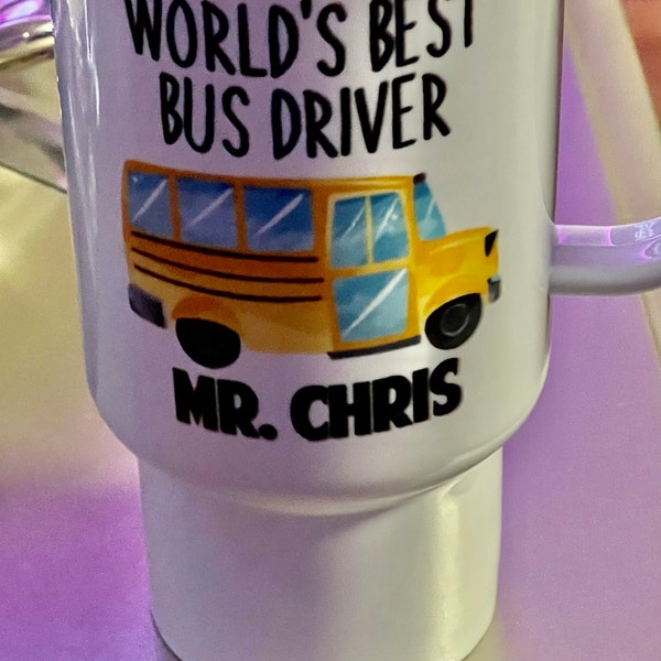 School Bus Driver Mug, Bus Driver Travel Mug, Bus Driver Gift, #1 Bus ...