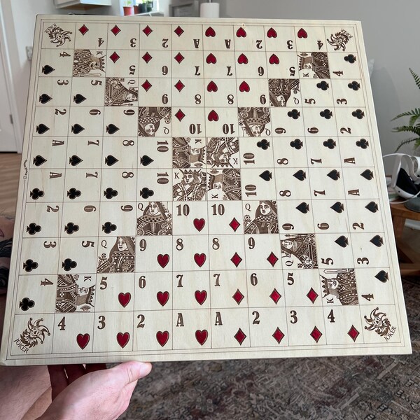 Sequence Board Game Heirloom Quality Card Game Made From Baltic Birch ...