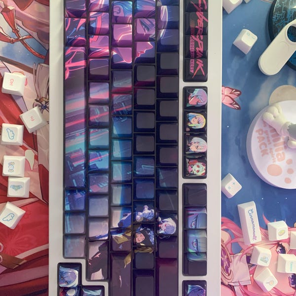 Tokyo Ghoul Keycaps Set, Kaneki Ken Theme, One-eyed Ghoul Vibes, 130 ...
